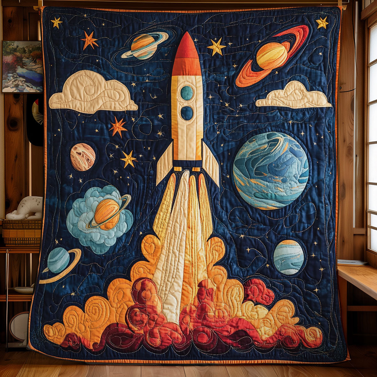 Rocket In The Galaxy WU0301002CL Quilt – Snugnique