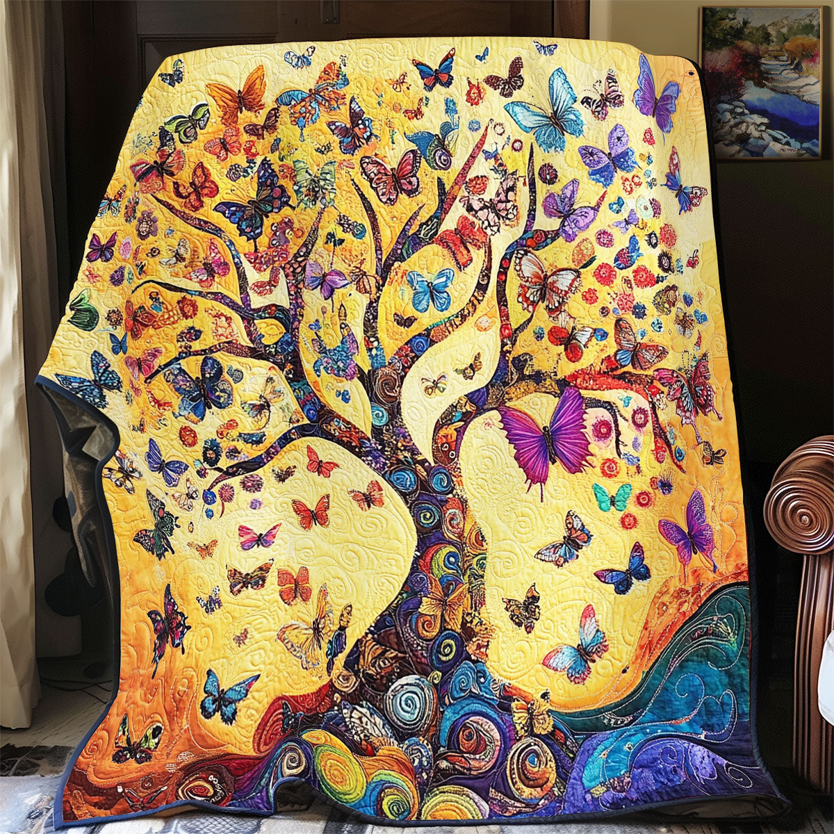 Butterfly Tree Of Life WU1303117CL Quilt – Snugnique