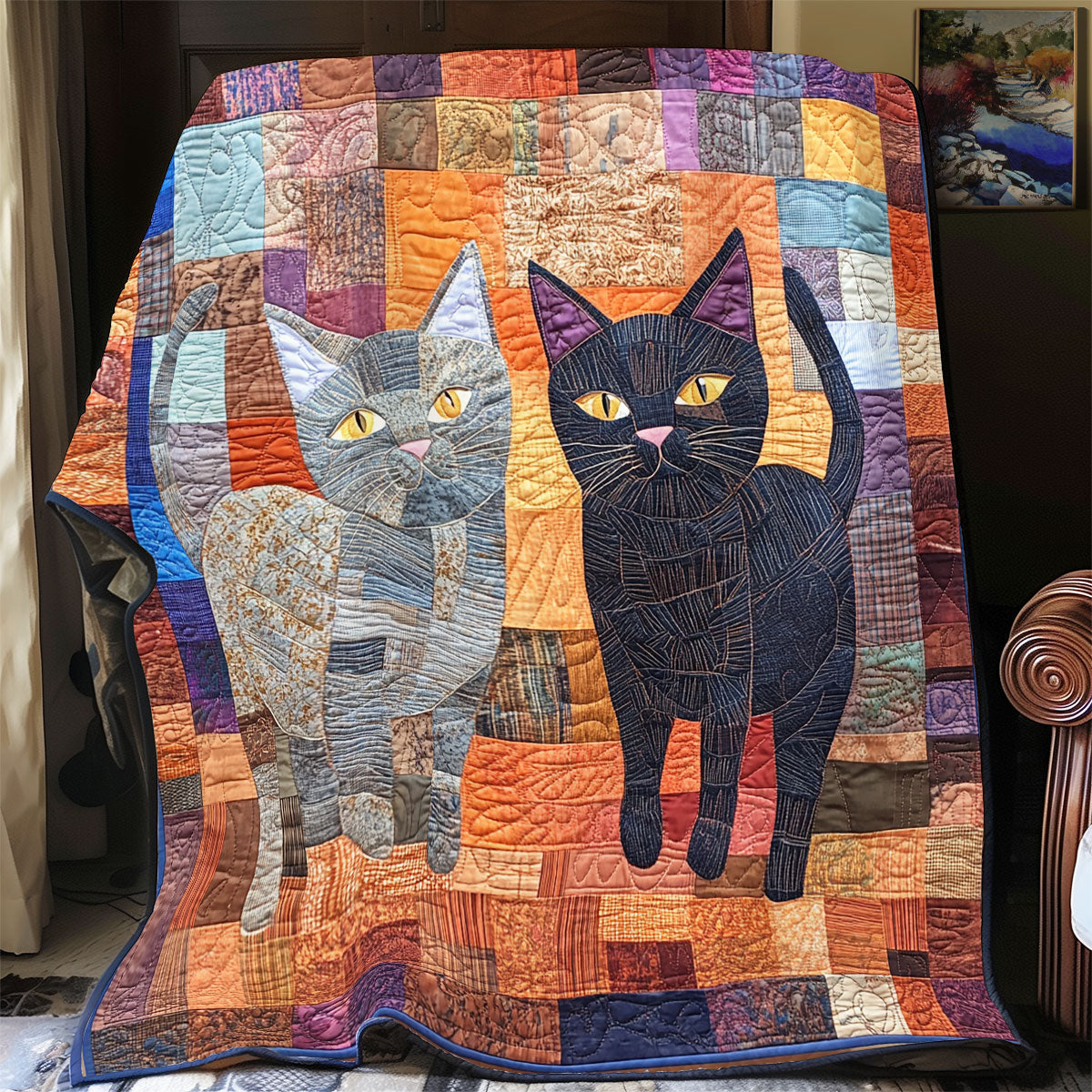 Patchwork Cats WU1801046CL Quilt – Snugnique